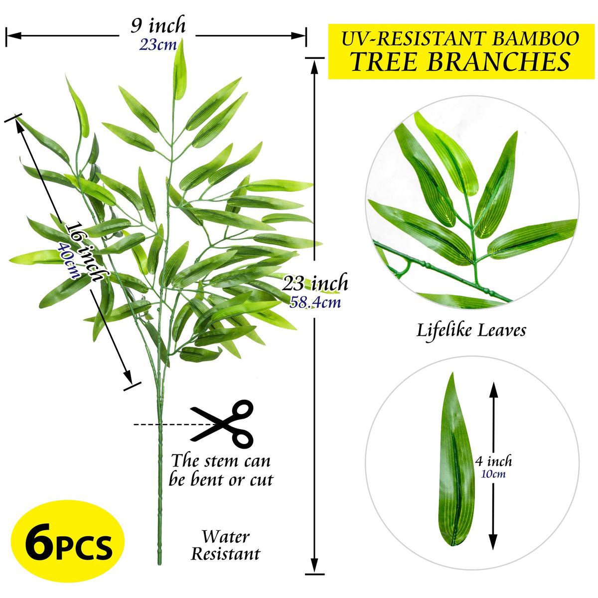 Artificial Bamboo Tree Branches 23” – Grand Verde